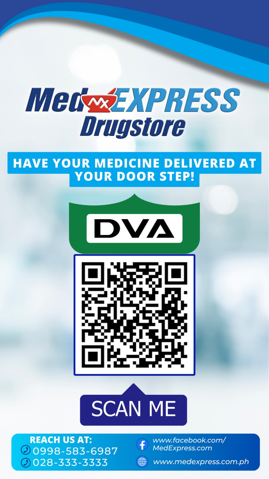 DVA links up with MedExpress for delivery of medicines at your doorstep - Dasmariñas Village
