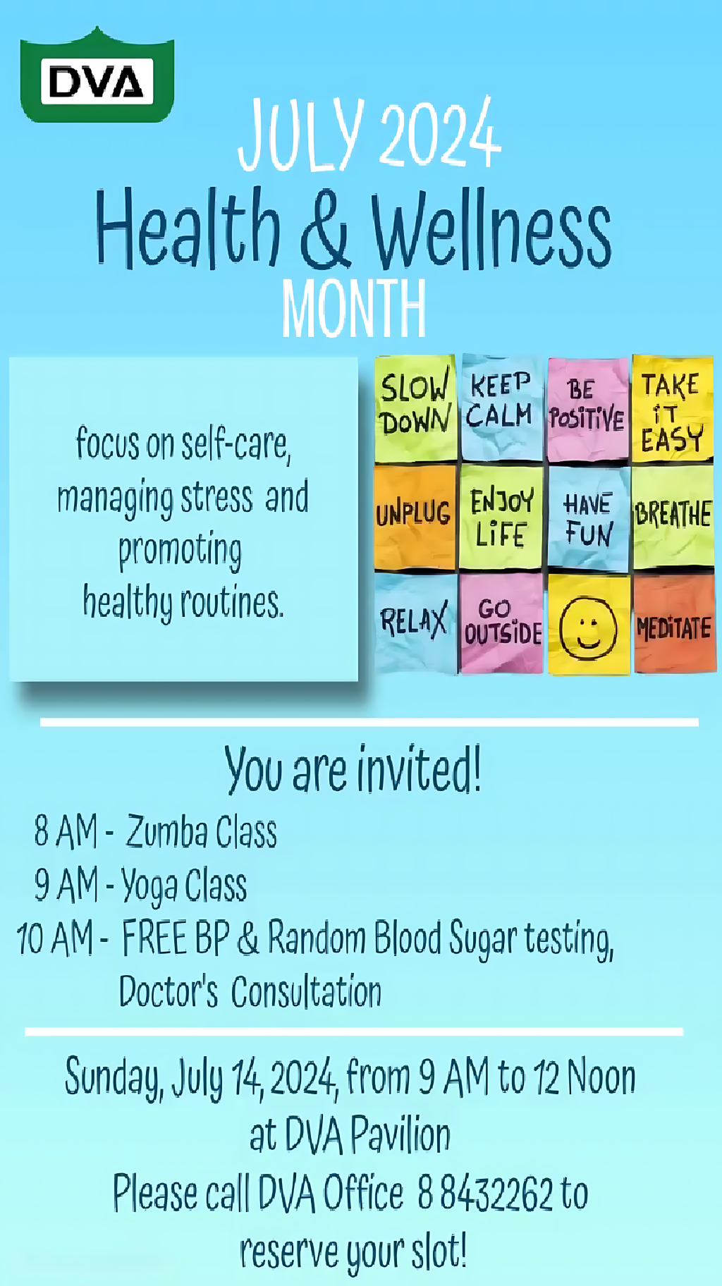 July 2024 is Health and Wellness Month - Dasmariñas Village