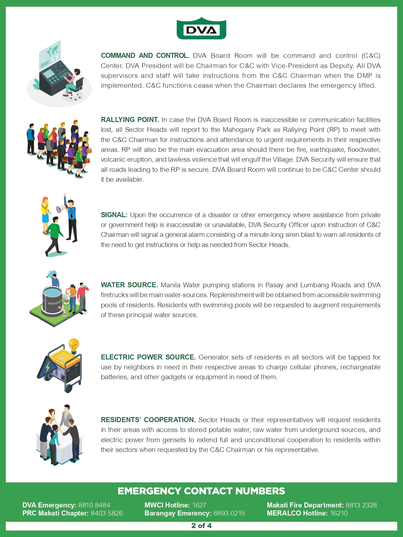 DVA Disaster Management Plan - Dasmariñas Village